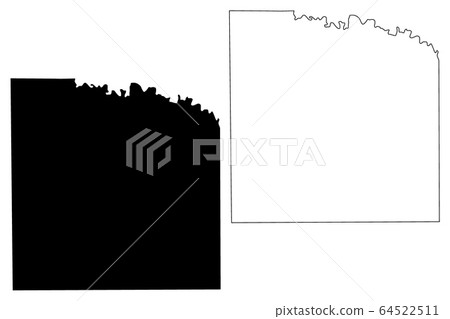 Knox County, Texas (Counties in Texas, United - Stock Illustration ...