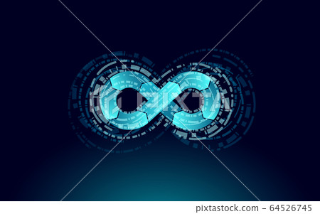 Devops software development operations infinity... - Stock Illustration ...