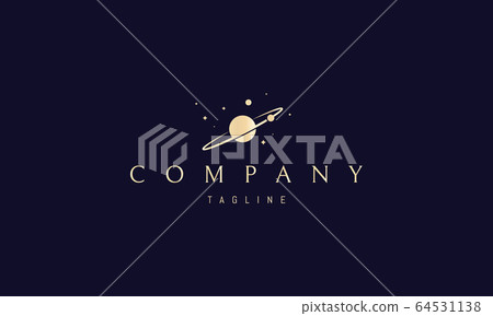 Vector golden logo on which an abstract image... - Stock Illustration ...