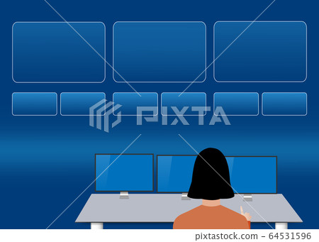 Dispatching workplace concept vector - Stock Illustration [64531596 ...