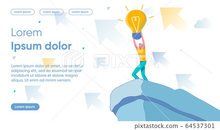 Creative Idea to Overcome Crisis and Hardship. - Stock Illustration ...