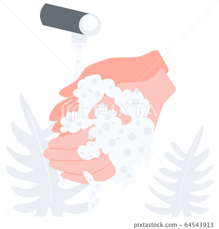 Hand washing concept. Flat illustrator. Health - Stock Illustration ...