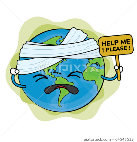 The world holds help sign Cartoon Vector... - Stock Illustration ...