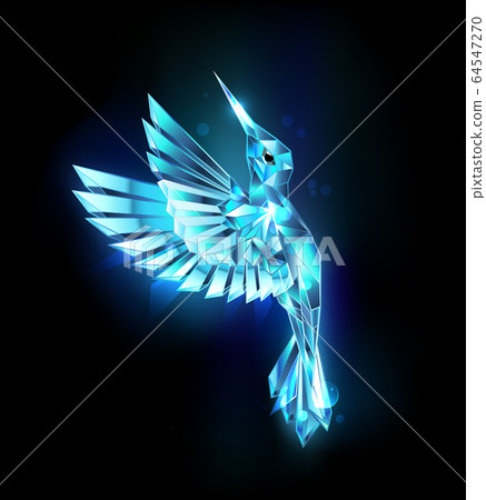 Flying Crystal Hummingbird - Stock Illustration [64547270] - PIXTA