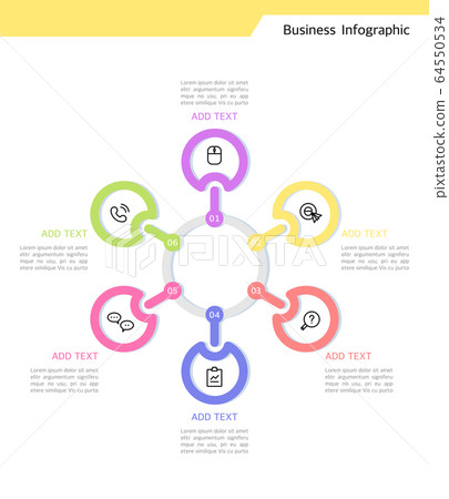 Curved geometric business infographic design9 - Stock Illustration ...