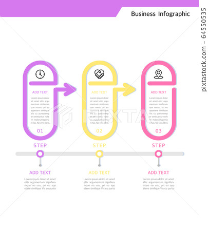 Curved geometric business infographic design10 - Stock Illustration ...