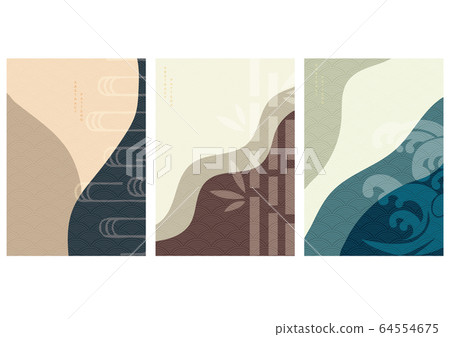 Japanese icon with abstract background vector.... - Stock Illustration ...