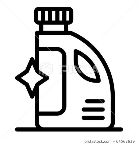 Cleaner bottle icon, outline style - Stock Illustration [64562639] - PIXTA