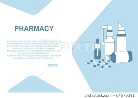 Pharmacological background 6 - Stock Illustration [64570381] - PIXTA