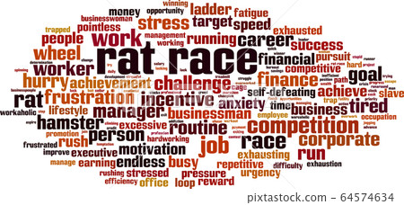 Rat race word cloud - Stock Illustration [64574634] - PIXTA