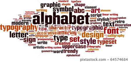 Alphabet word cloud - Stock Illustration [64574684] - PIXTA