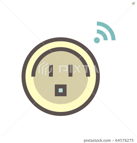 Timer plug vector icon design for smart home. - Stock Illustration ...