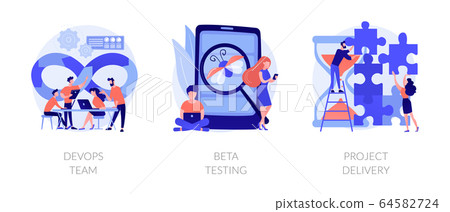 Agile project management vector concept metaphors - Stock Illustration ...