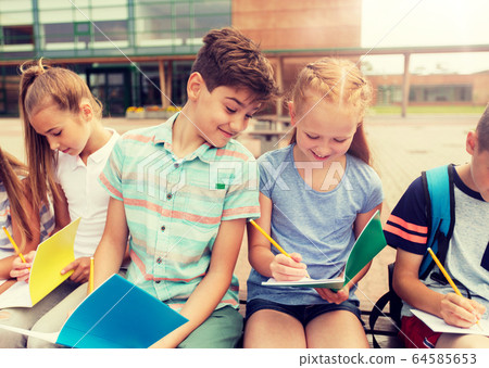 Excited Elementary Student