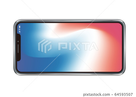Smartphone horizontal - Stock Illustration [64593507] - PIXTA