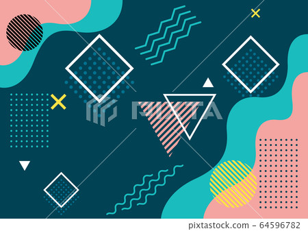 Abstract memphis background. - Stock Illustration [64596782] - PIXTA
