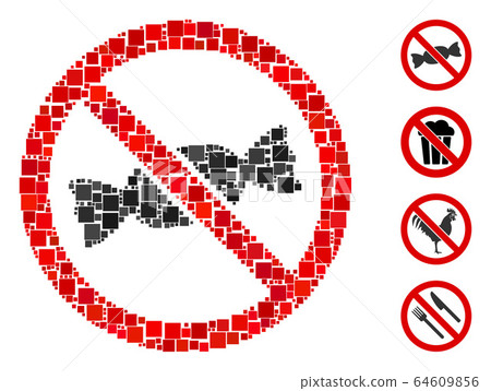 Square No Candy Icon Vector Collage-插圖素材 [64609856] - PIXTA圖庫
