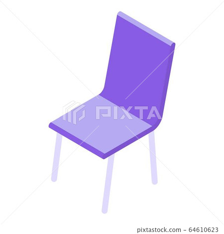 Kitchen chair icon, isometric style - Stock Illustration [64610623] - PIXTA