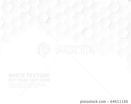 White hexagons. Technologic hexagonal pattern,... - Stock Illustration [64611188] - PIXTA