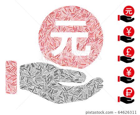 Dash Mosaic Renminbi Yuan Coin Payment Icon - Stock Illustration ...