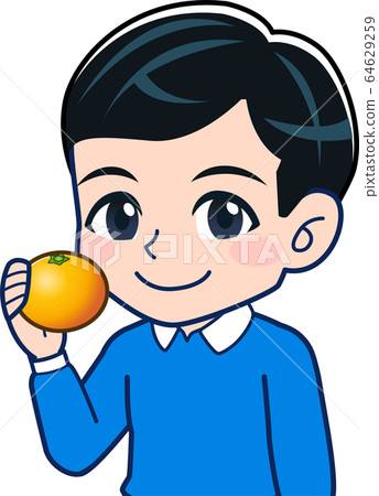 Eat orange - Stock Illustration [64629259] - PIXTA