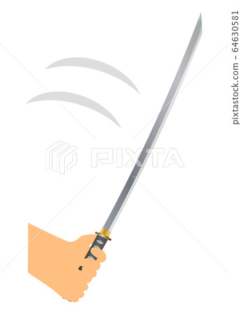 Shake a Japanese sword - Stock Illustration [64630581] - PIXTA