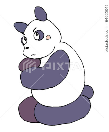 Thinking panda - Stock Illustration [64635045] - PIXTA