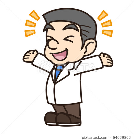 Male doctor joy - Stock Illustration [64639863] - PIXTA