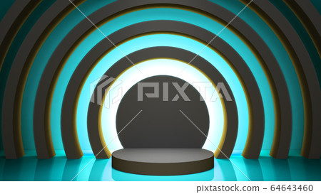 simple round color podium for product presentation - Stock Illustration ...