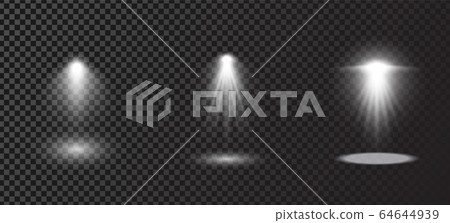Set of vector spotlights isolated on... - Stock Illustration [64644939 ...
