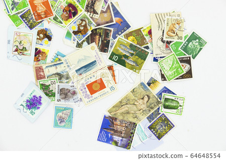 Used stamps - Stock Photo [64648554] - PIXTA