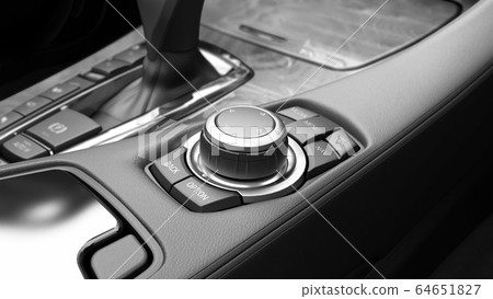 car menu control panel interior close up 3d render - Stock Illustration ...