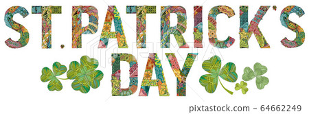 Saint Patricks day. Vector decorative zentangle - Stock Illustration ...