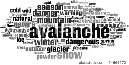Avalanche word cloud-插圖素材 [64663370] - PIXTA圖庫