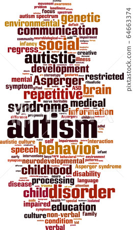 Autism word cloud - Stock Illustration [64663374] - PIXTA