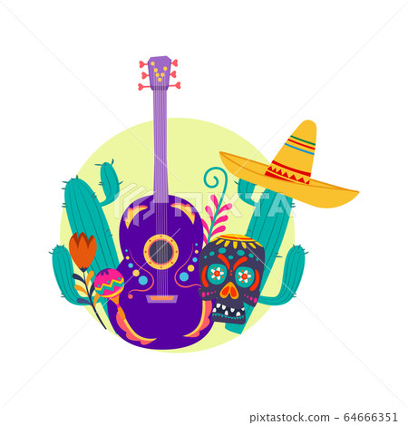 Traditional mexican objects - Stock Illustration [64666351] - PIXTA