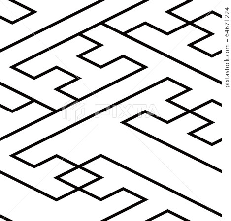 Saaya shape Sayagata Japanese pattern Seamless... - Stock Illustration ...