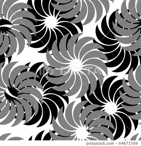 Floral pattern Kamanmon Swastika Japanese... - Stock Illustration ...
