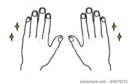 Beautiful hand (simple) - Stock Illustration [64679271] - PIXTA