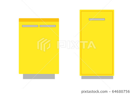 Yellow post illustration - Stock Illustration [64680756] - PIXTA
