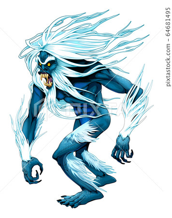 Angry Yeti is walking - Stock Illustration [64681495] - PIXTA