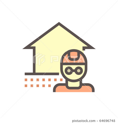 home collapse icon - Stock Illustration [64696748] - PIXTA