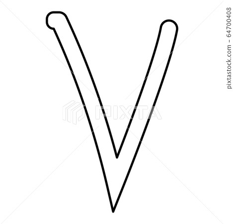 Nu greek symbol small letter lowercase font icon - Stock Illustration ...