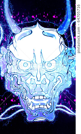 Ukiyo-e Mask 8 Cyber version - Stock Illustration [64705716] - PIXTA