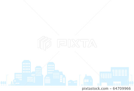 Light blue cityscape background illustration - Stock Illustration ...