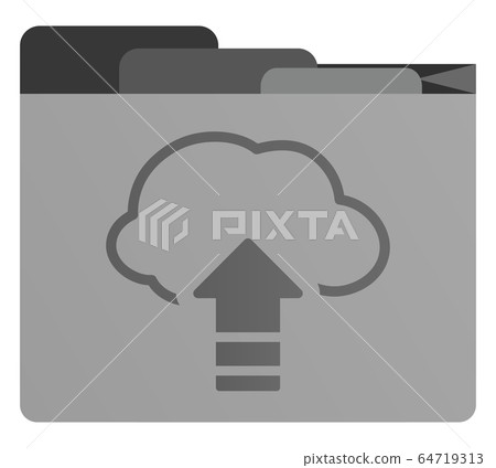 Cloud mark and folder - Stock Illustration [64719313] - PIXTA