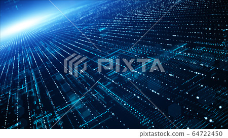 Abstract digital particles point, Digital - Stock Illustration ...