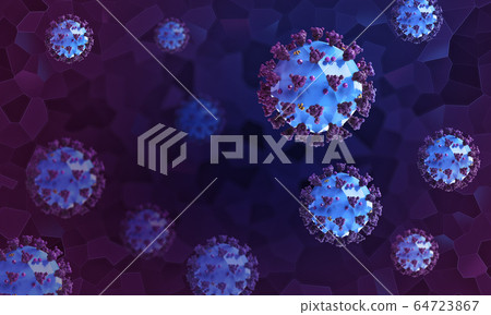 Medical illustration of the coronavirus... - Stock Illustration ...
