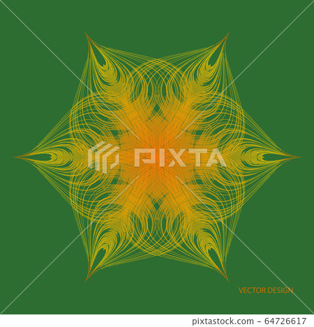 Vector design star background. Round wave modern - Stock Illustration ...