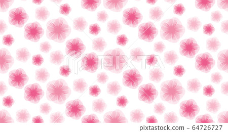 Sakura Japanese style pink Flower seamless pattern - Stock Illustration ...